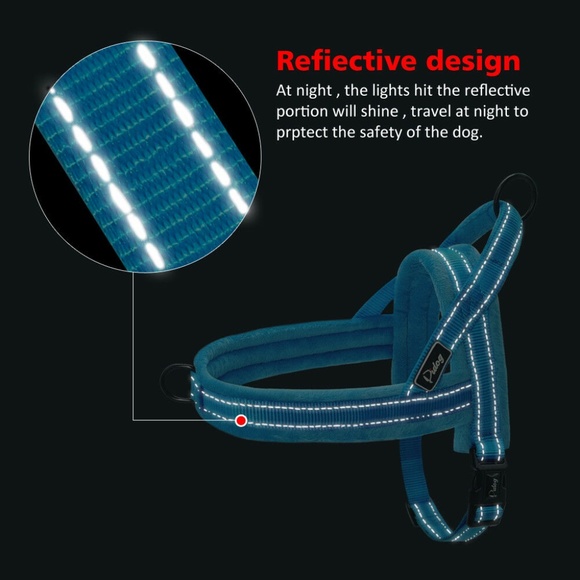Pidog | Other | No Pull Pet Dog Harness Leash Reflective Soft Plus ...